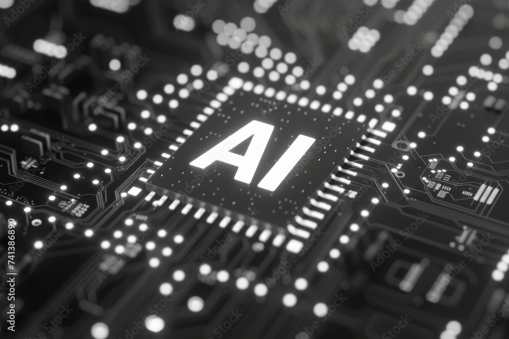 AI Brain Chip digital agility. Artificial Intelligence iso 13485 mind ...