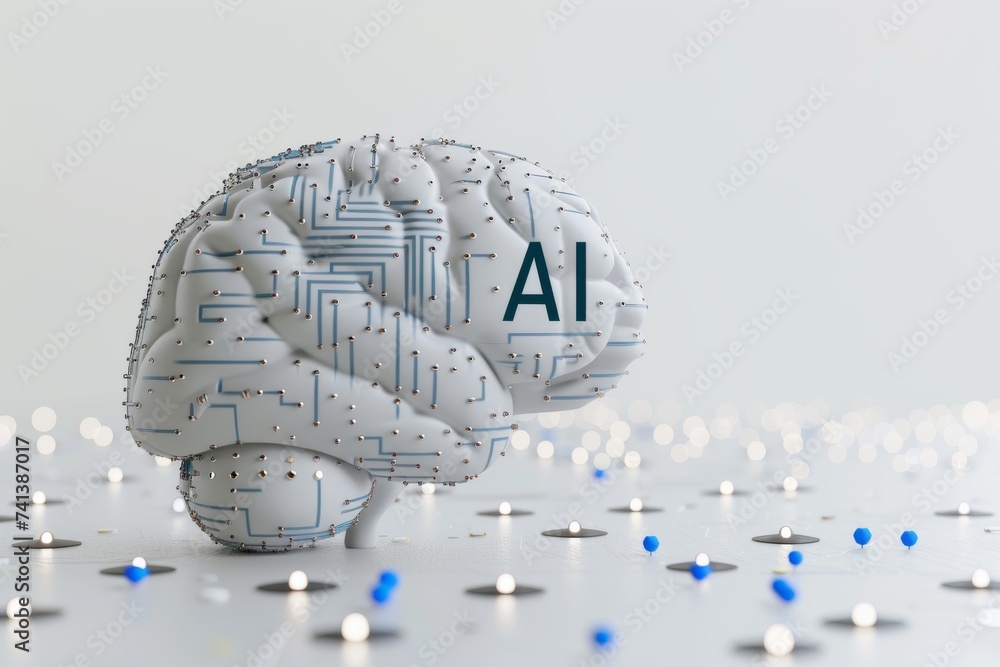 AI Brain Chip van. Artificial Intelligence neurological disorders ...