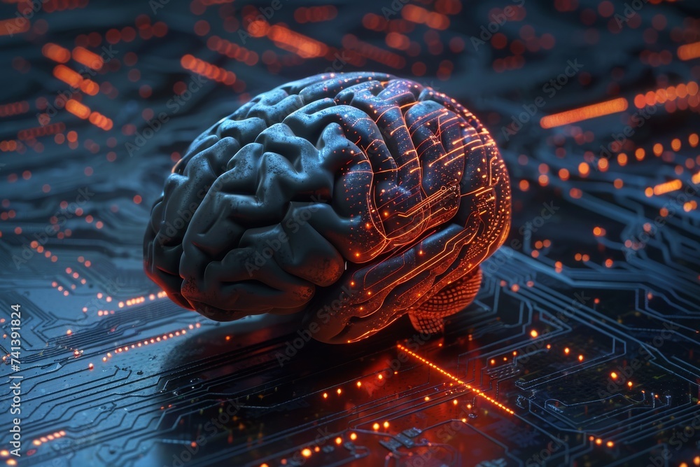 AI Brain Chip ai transparency. Artificial Intelligence data ...