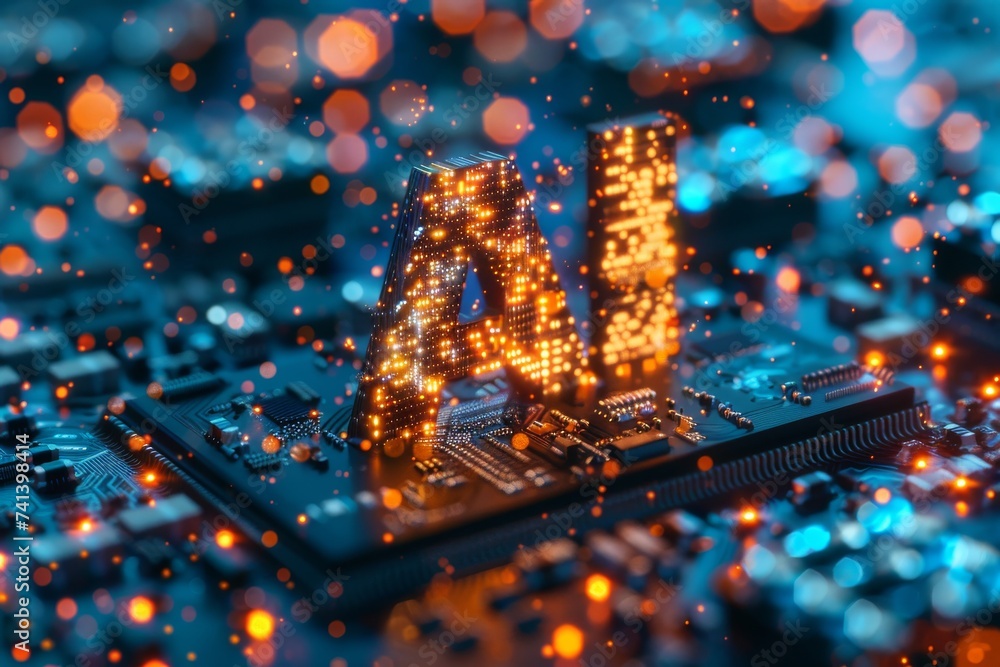 AI Brain Chip document analysis. Artificial Intelligence lab on a chip ...