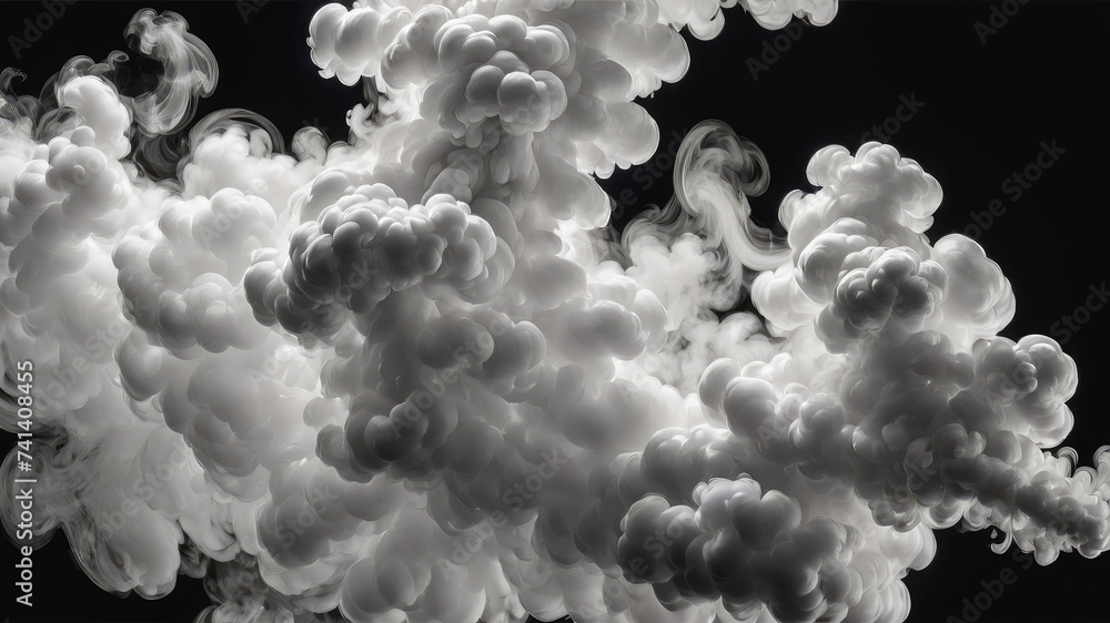 Black and white smoke, smoke wallpaper, wavy smoke and black screen ...