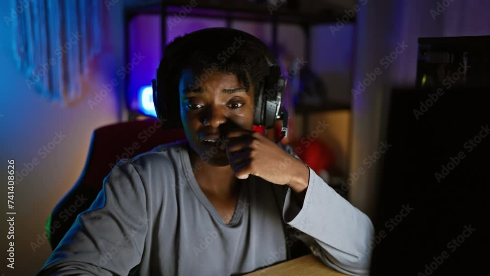 Dreadlocked young black woman wrecked with anxiety, stressed, nervous ...