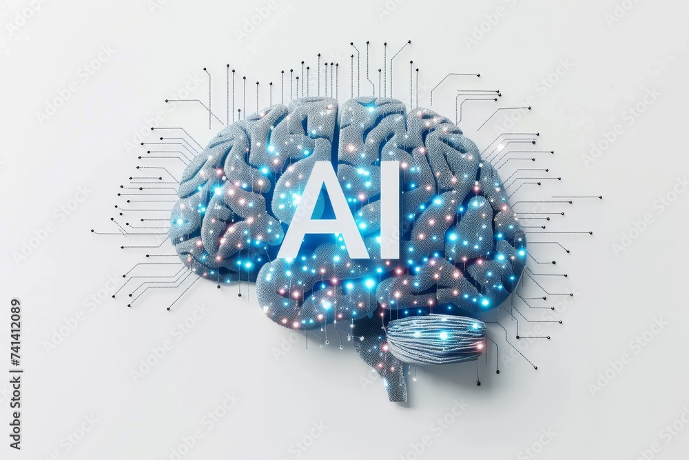 AI Brain Chip cloud automation. Artificial Intelligence cloud computing ...