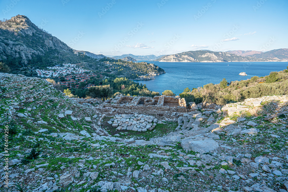 Poster Scenic views from ancient Amos which was a settlement of ancient ...