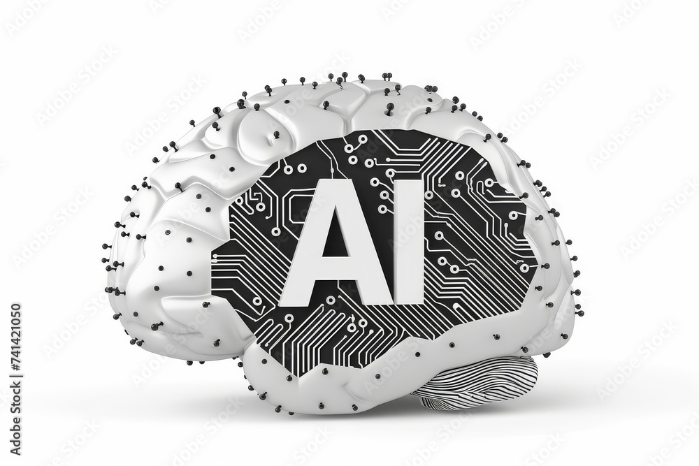 AI Brain Chip beta endorphin. Artificial Intelligence iii nitride ...