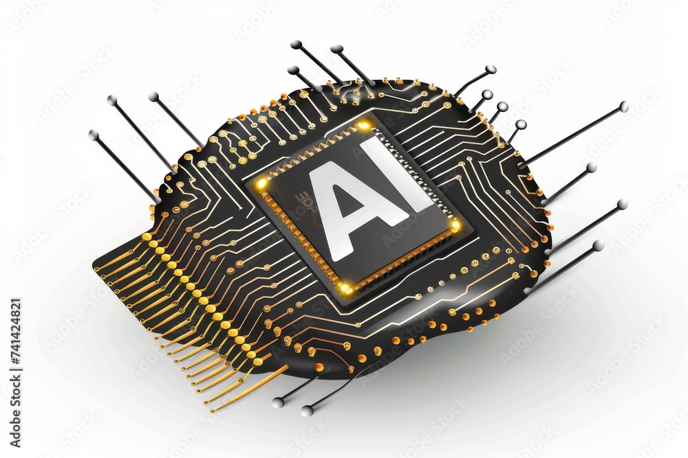 AI Brain Chip bias in ai. Artificial Intelligence brain embedded ...