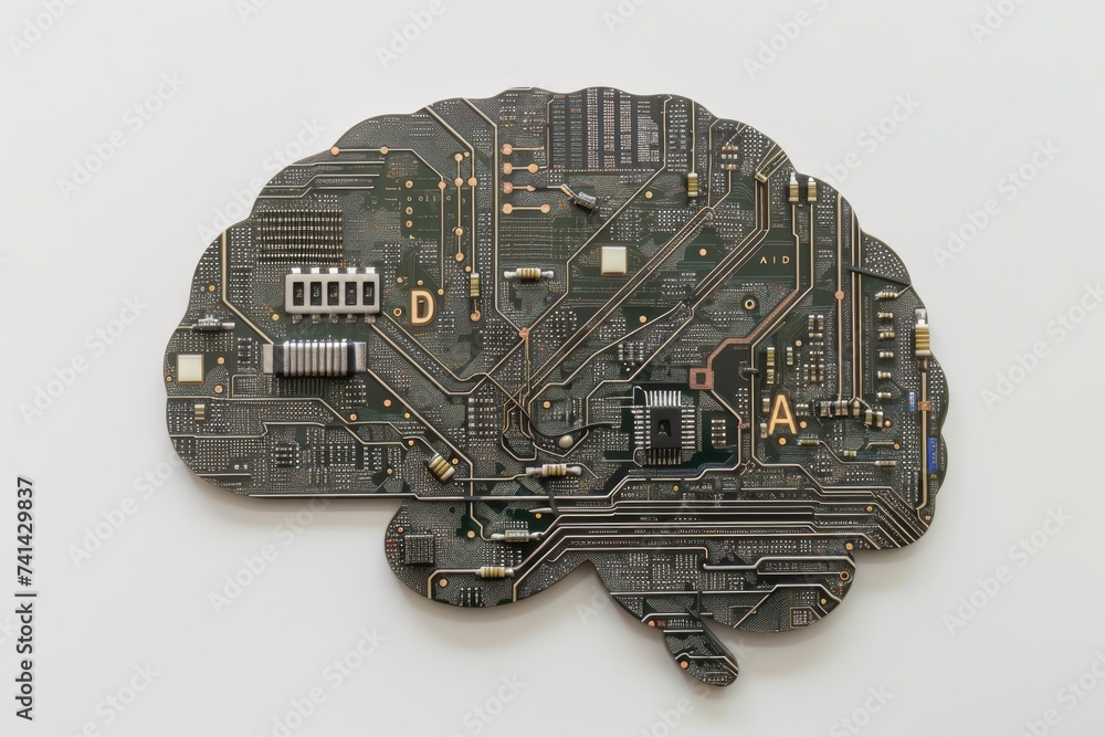 AI Brain Chip sustainable technology. Artificial Intelligence ...
