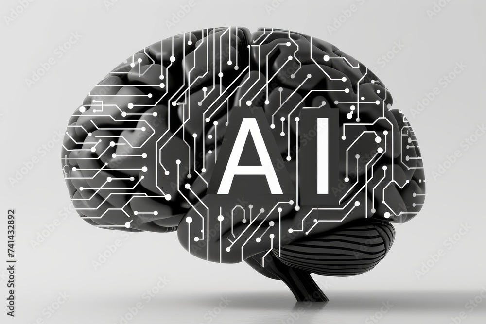 AI Brain Chip platform as a service. Artificial Intelligence laser ...