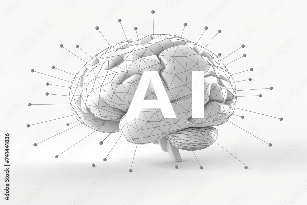 AI Brain Chip lithography machine. Artificial Intelligence audio ...