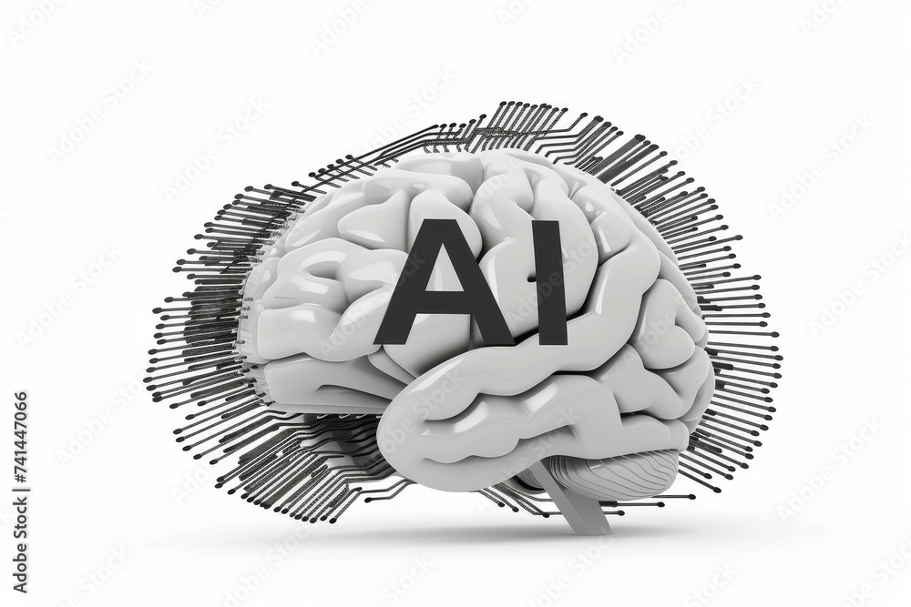 AI Brain Chip mirror neuron network. Artificial Intelligence ...