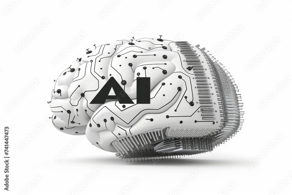 AI Brain Chip neural architecture. Artificial Intelligence healthcare ...