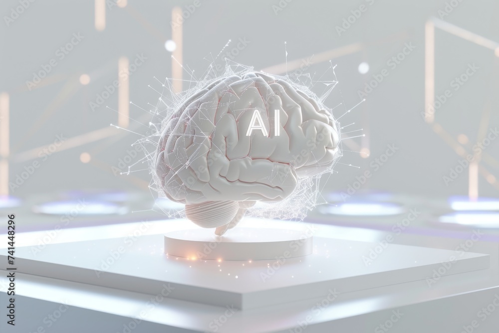 AI Brain Chip transformers. Artificial Intelligence dreams human ...