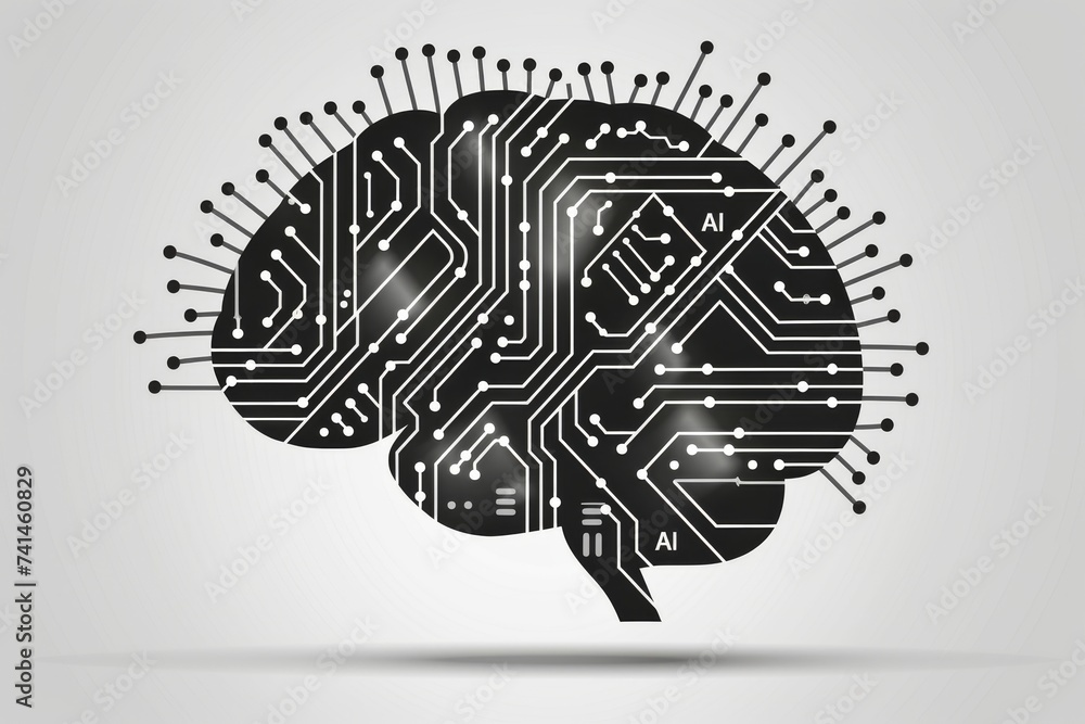 AI Brain Chip brainwave interface. Artificial Intelligence visionary ... AI Brain Chip brainwave interface. Artificial Intelligence visionary ...
