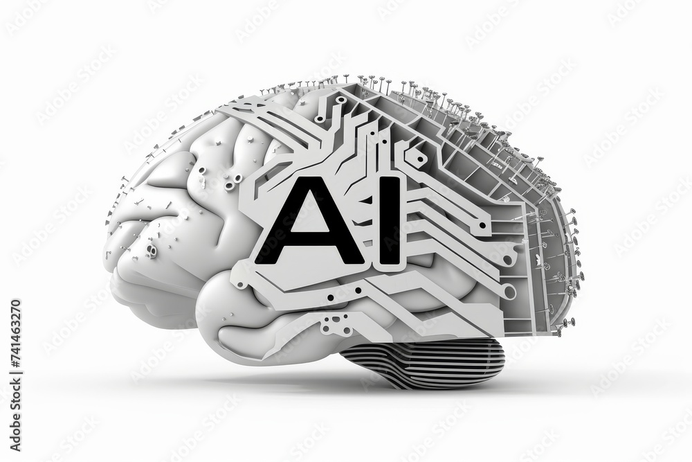 AI Brain Chip prospective memory. Artificial Intelligence thalamus ...