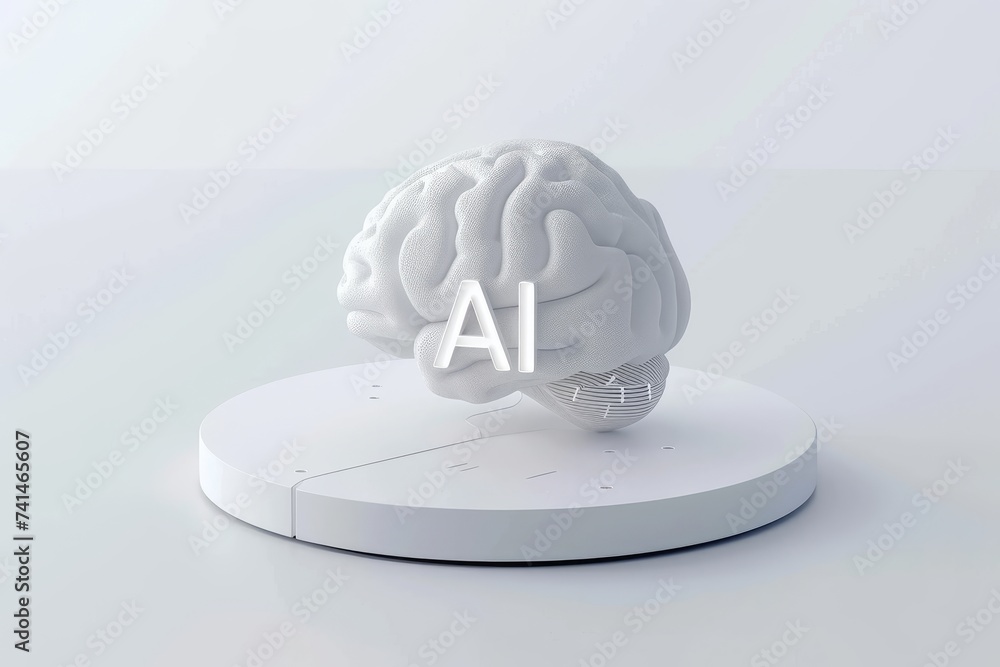 AI Brain Chip neurofeedback mechanism. Artificial Intelligence it ...