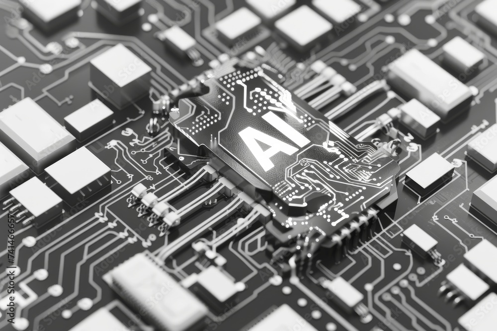 AI Brain Chip hardware security module. Artificial Intelligence chip ...