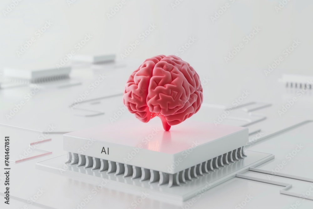 AI Brain Chip ai api. Artificial Intelligence quantum dot cascade laser human moore law mind ...