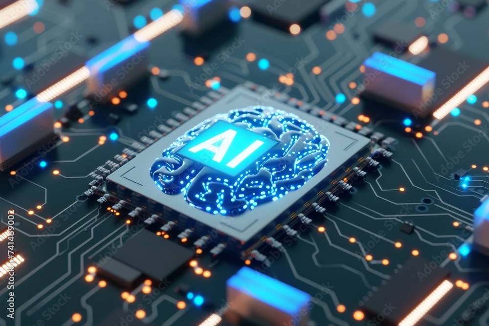 AI Brain Chip backtracking. Artificial Intelligence consciousness mind ...