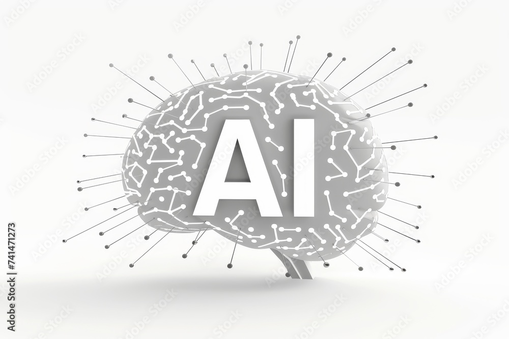 AI Brain Chip virtualization. Artificial Intelligence semiconductor ...