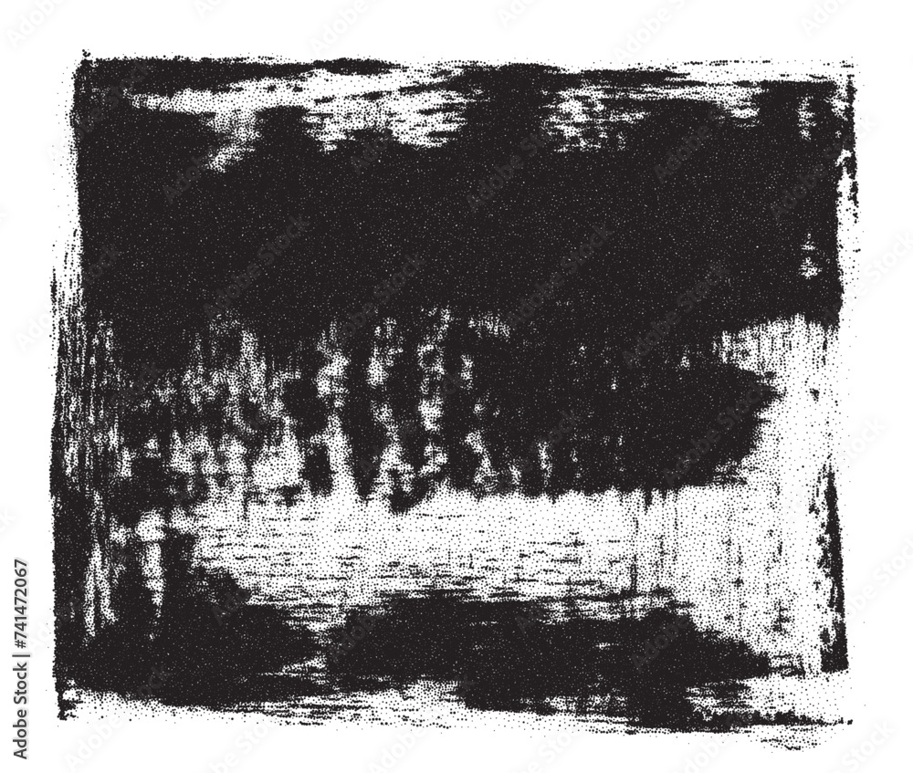 Abstract vector noise texture in form of square. Dust overlay, stipple ...