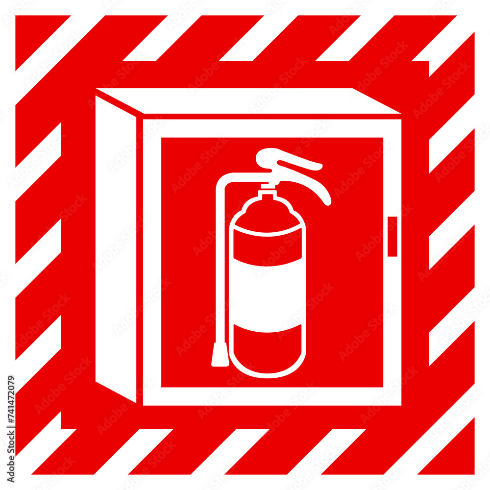 Fire Cabinet Symbol Sign, Vector Illustration, Isolate On White ...
