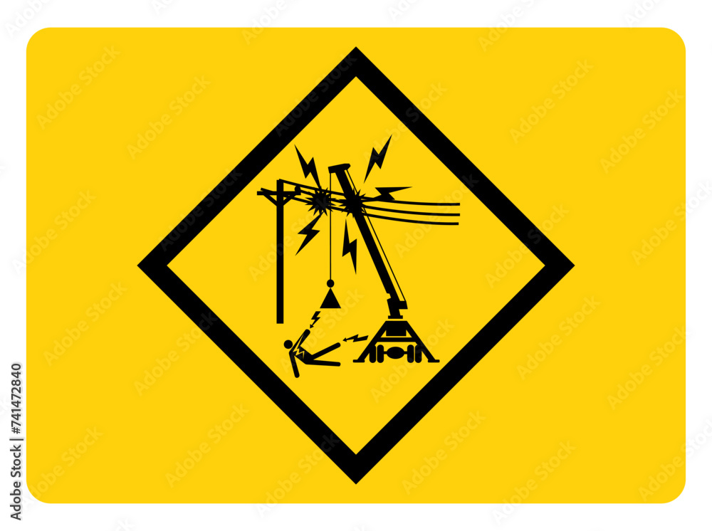 Electrical Hazard Symbol Sign, Vector Illustration, Isolate On White ...
