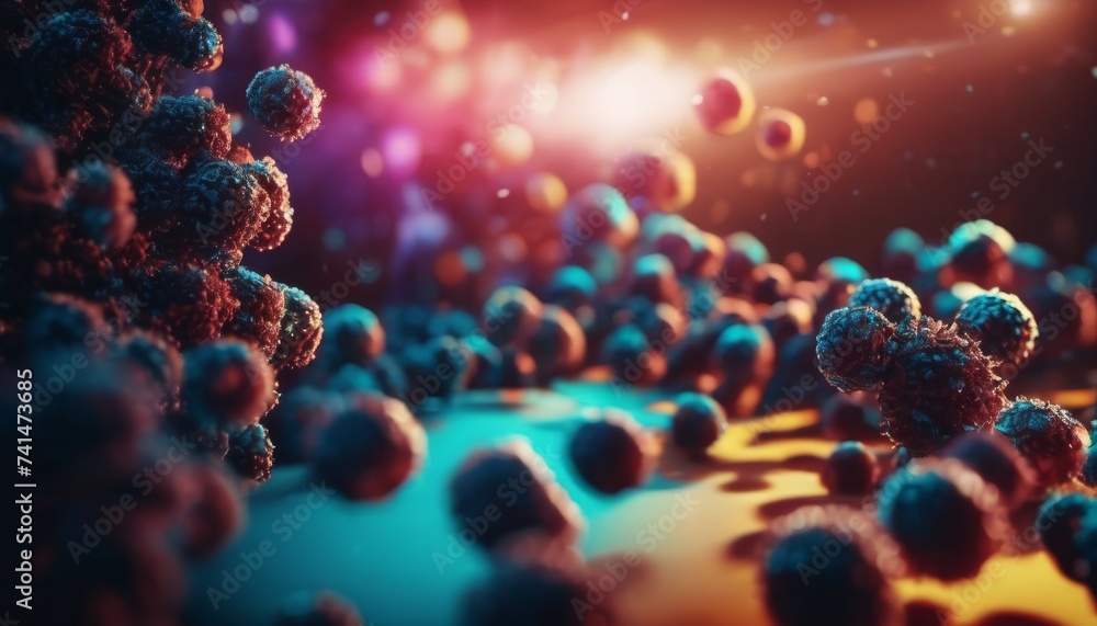 Respiratory influenza virus cells with flotation disease. Dangerous ...