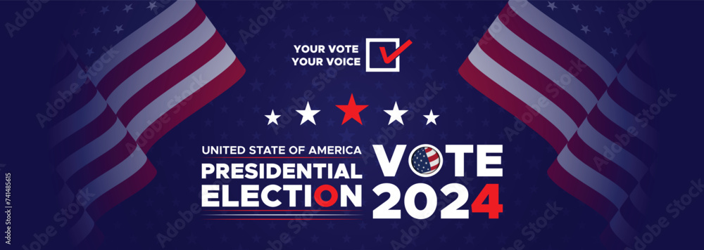 Presidential election day in the United States. Vote 2024. Election ...