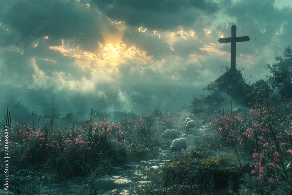 The Holy Cross and Mount Golgotha symbolize the death and resurrection ...