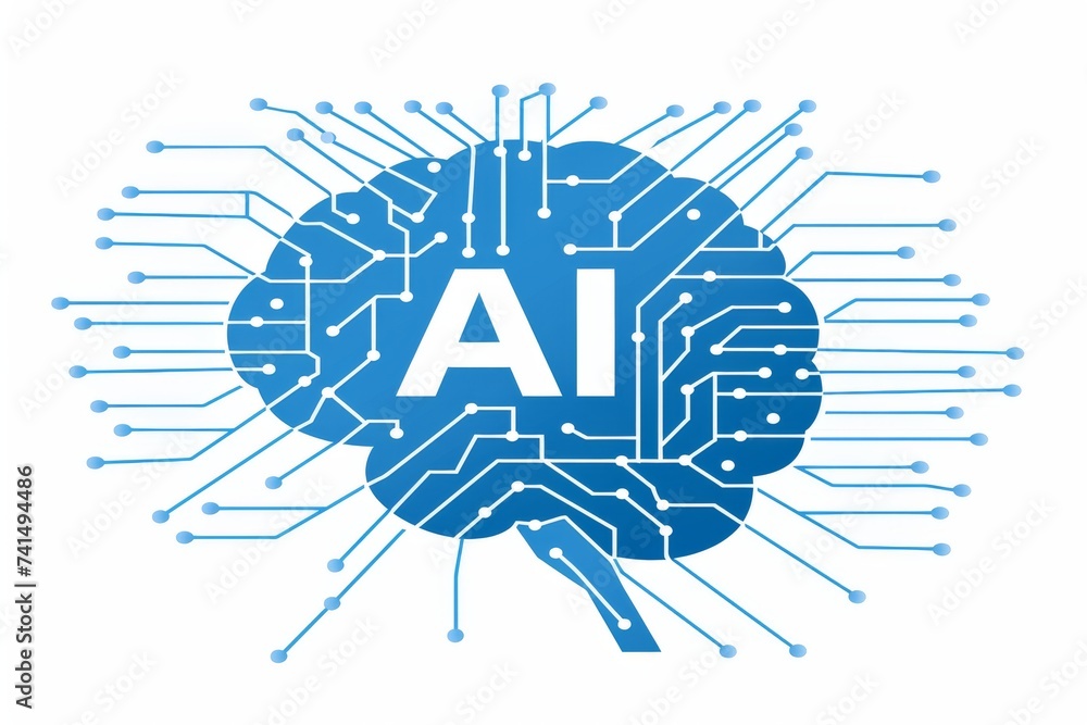 AI Brain Chip ce marking. Artificial Intelligence thread level parallelism mind wearable sensor ...