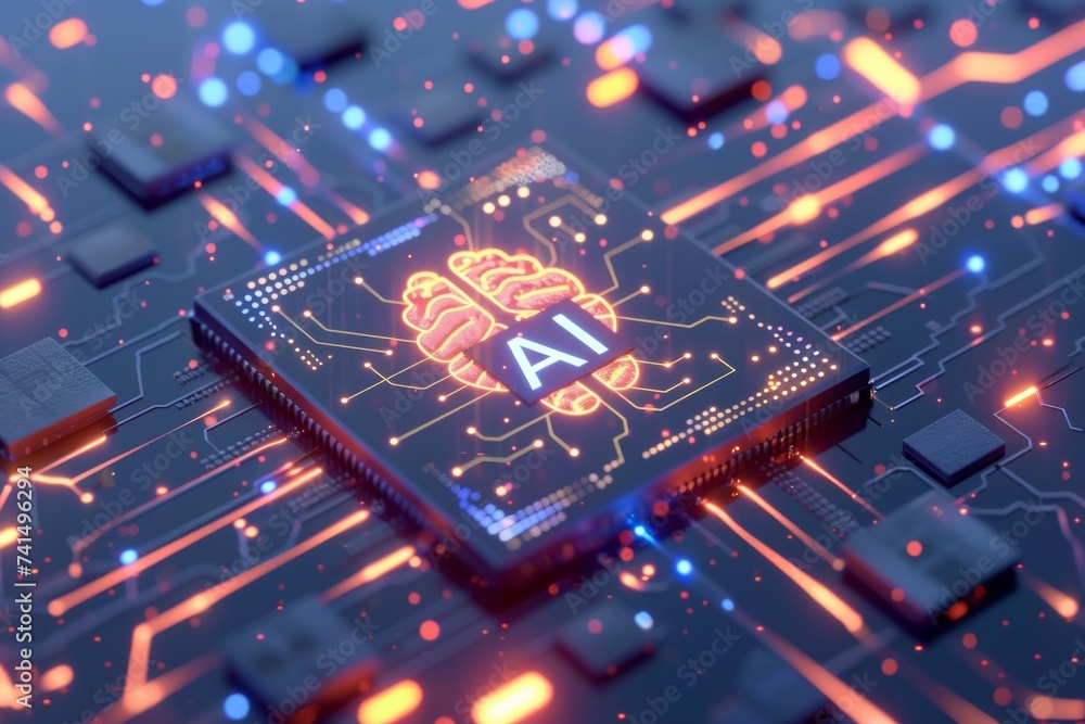 AI Brain Chip reliability testing. Artificial Intelligence ...