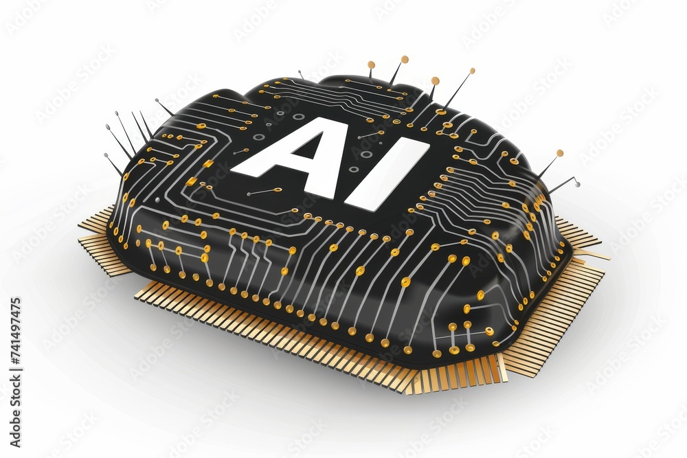 AI Brain Chip page replacement. Artificial Intelligence connectomics ...