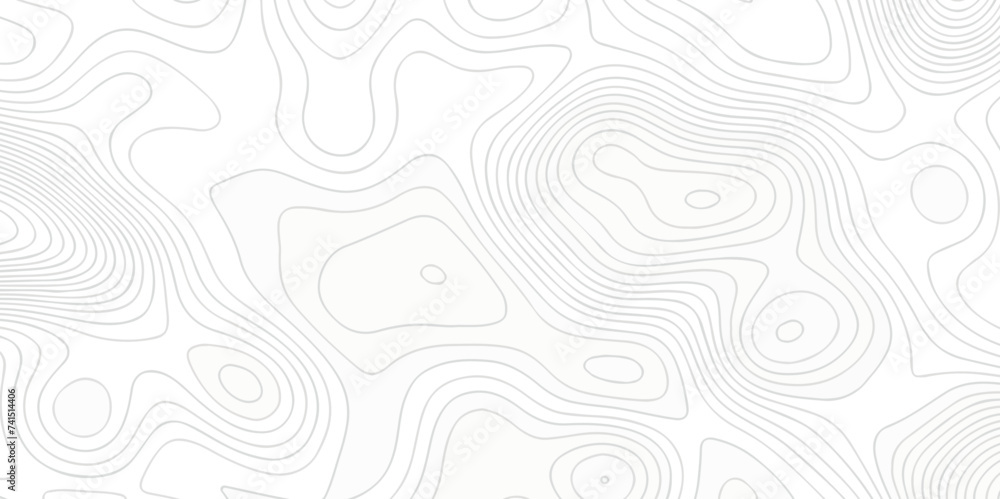 Vector seamless topographic map background. Topographic map lines ...