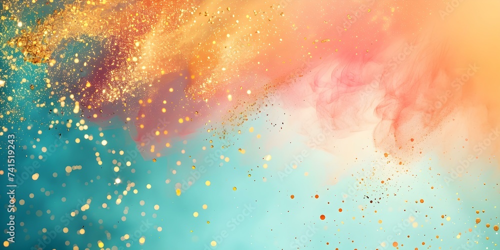 Golden Glitter: A Perfect Setting for Celebrations and Glamour. Concept ...