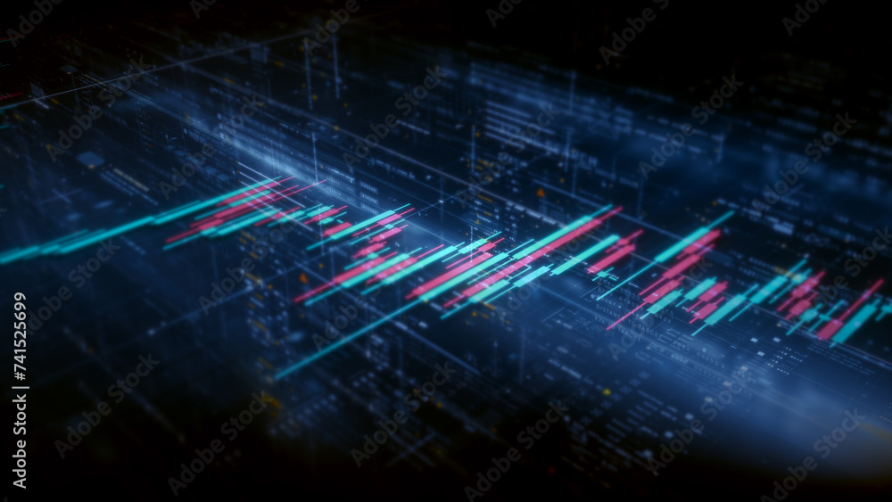 Business presentations with this stock market trading info graphic ...