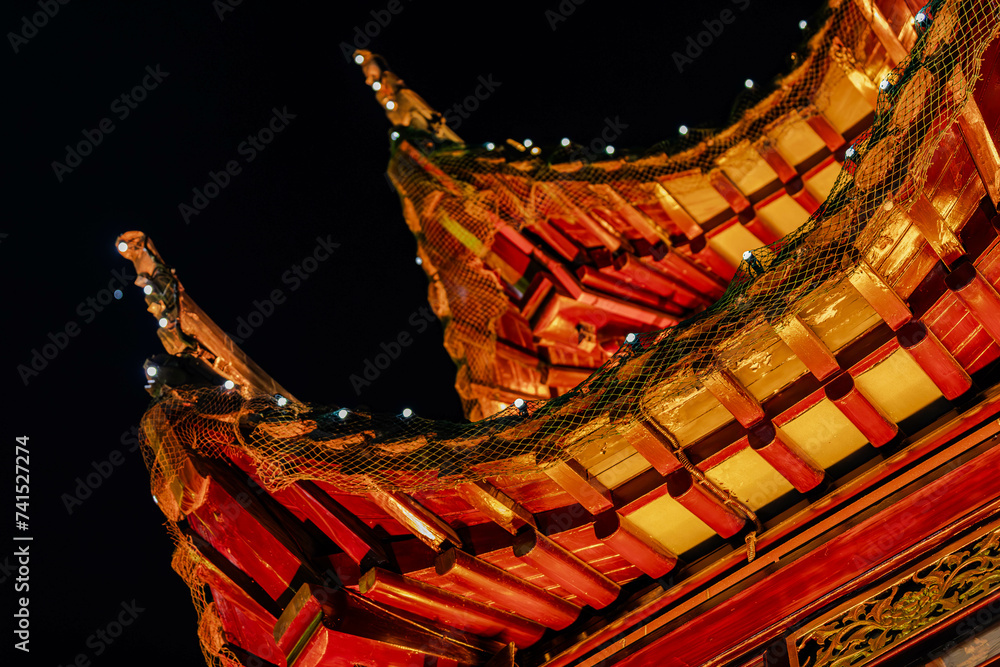 Shanghai,China- Feb 12,2024:The magnificent Chinese traditional ...