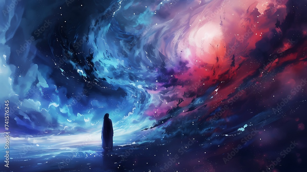 Abstract Anime background, manga style, LOFI, colorful wallpaper ...