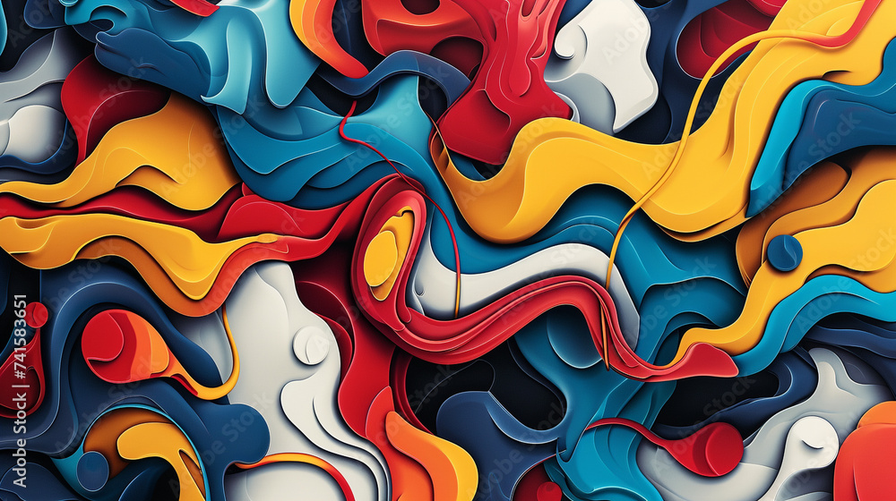 A high-definition portrayal of an abstract background, featuring ...