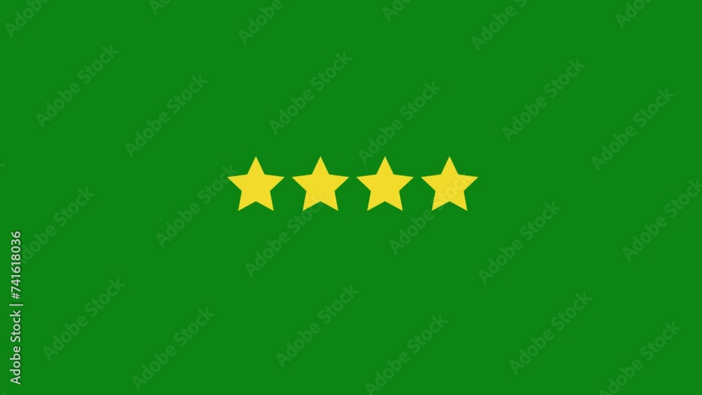 5 star rating, simple animation.Animation of stars used in rankings ...