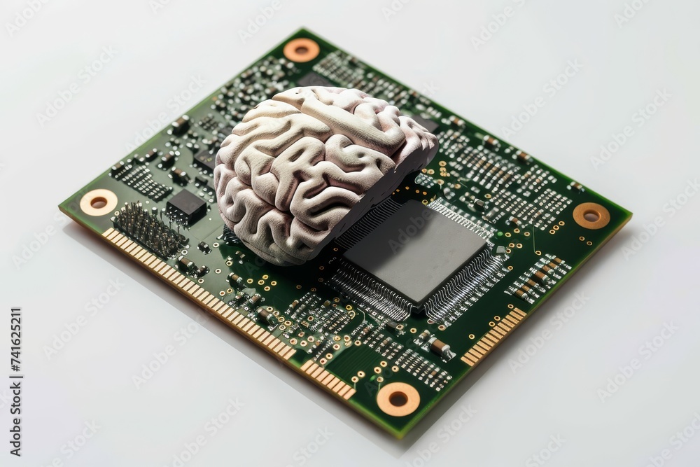 AI Brain Chip brain memory. Artificial Intelligence arithmetic logic ... AI Brain Chip brain memory. Artificial Intelligence arithmetic logic ...