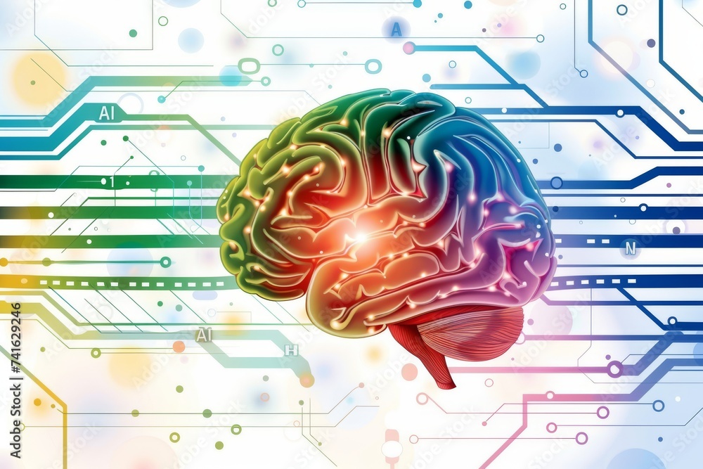 AI Brain Chip m1. Artificial Intelligence biomedical engineering mind ...