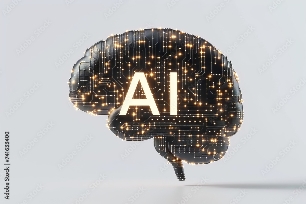 AI Brain Chip ai education. Artificial Intelligence synapses human ai ...