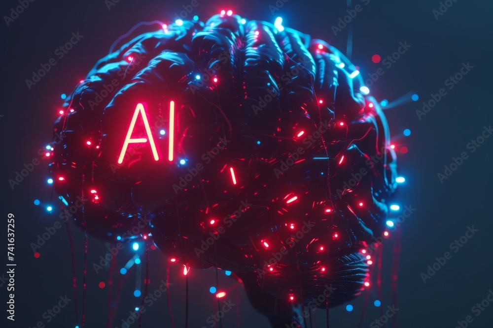 AI Brain Chip transcranial direct current stimulation. Artificial ...