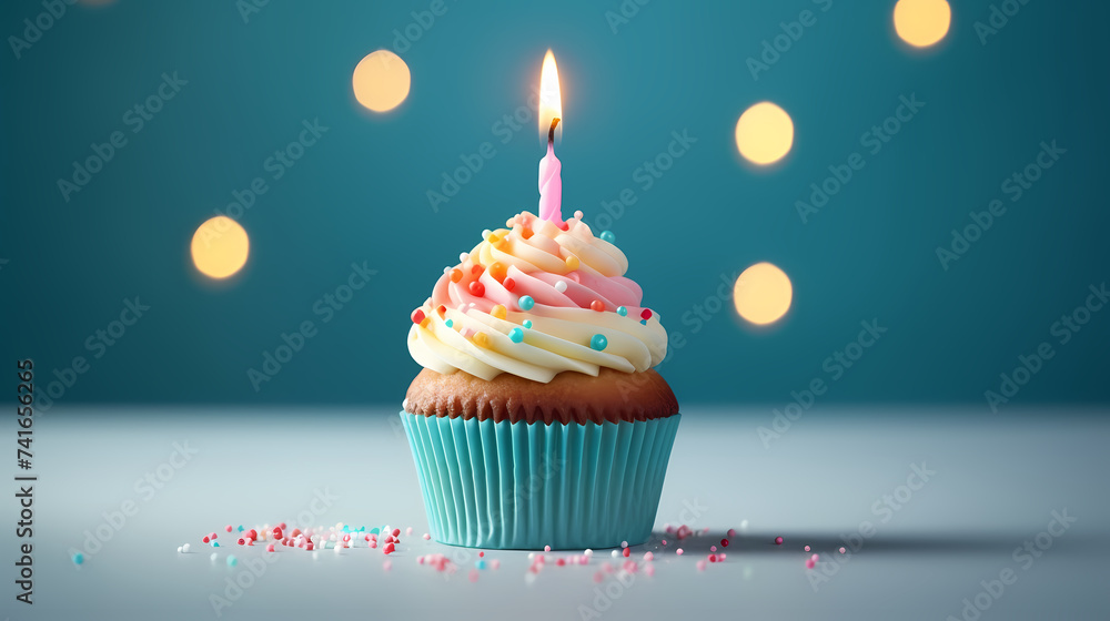 Celebration theme cake background with copy space Stock Illustration ...