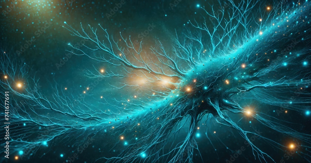 Neuron cells system disease - neuron cells hologram view interconnected ...