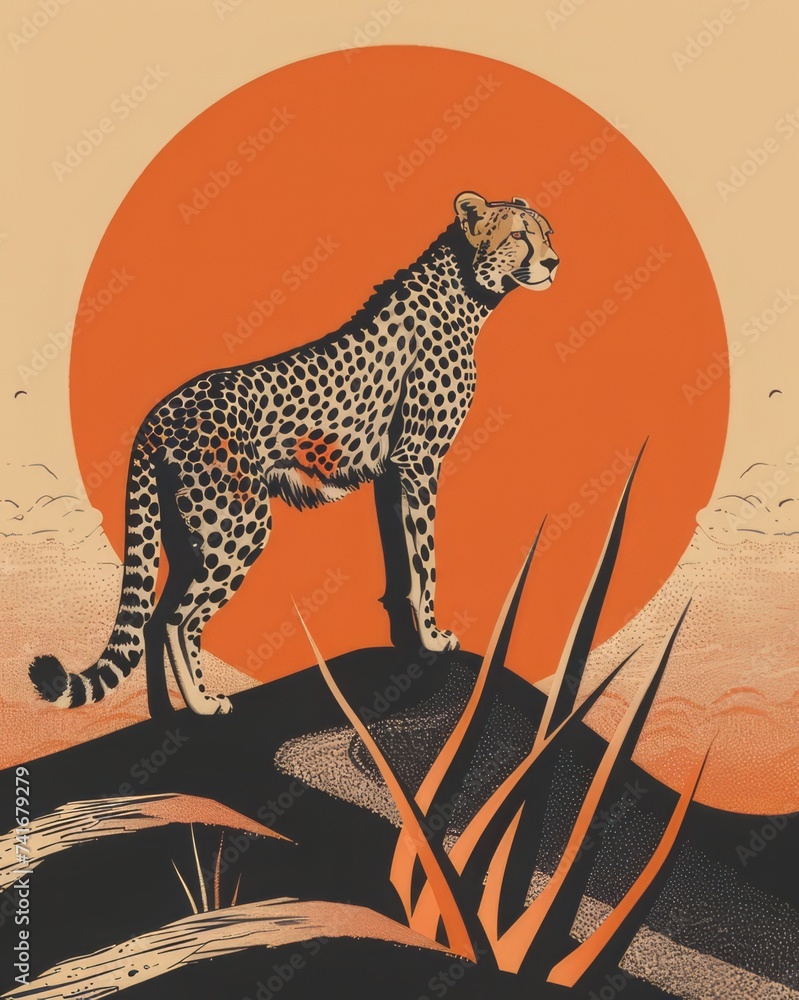 cheethah | cheetah | peyote is beautiful in this image, in the style of ...