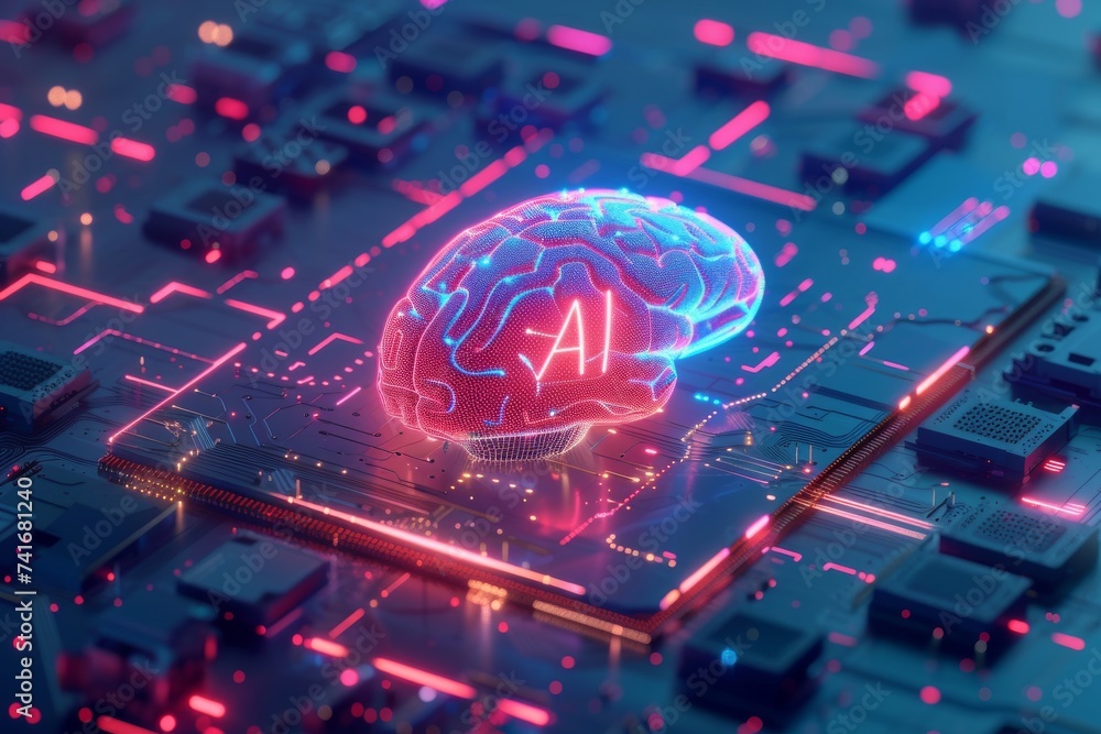 AI Brain Chip informatics trend. Artificial Intelligence hypothalamus ... AI Brain Chip informatics trend. Artificial Intelligence hypothalamus ...