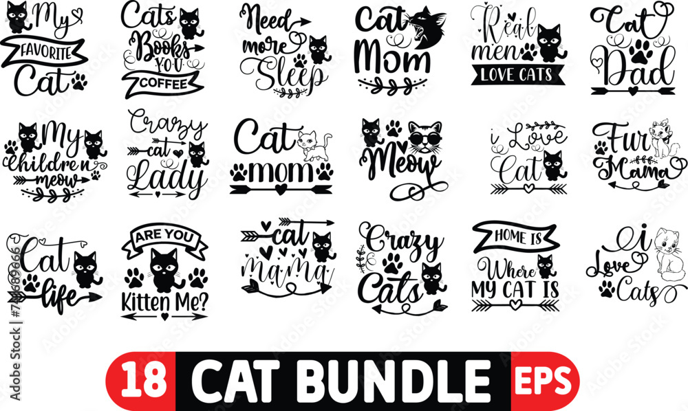 cat svg bundle, cat svg design, Cat Svg,Kitten Svg,Gifts for Pets,Mega ...