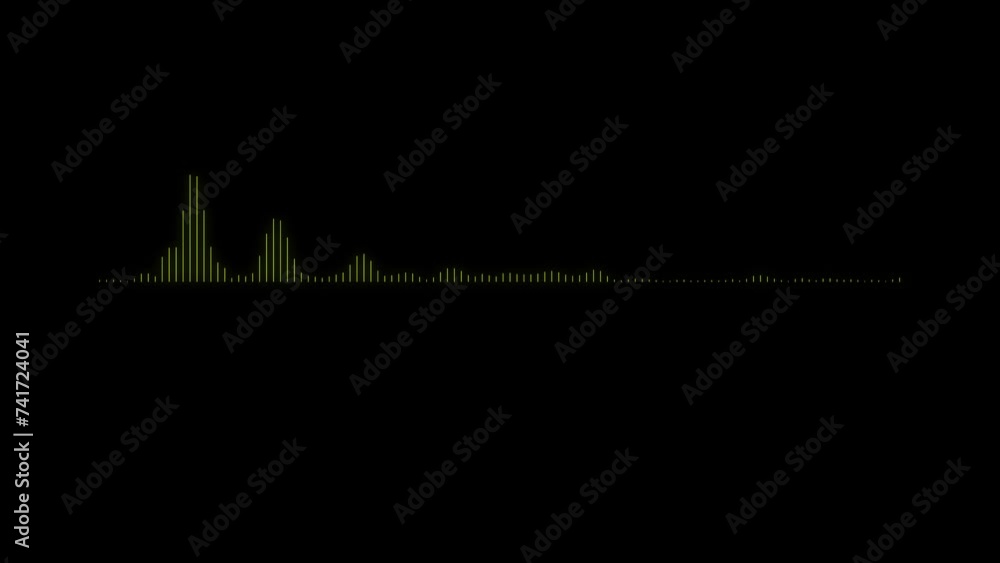 4K Music equalizer, audio waves or sound frequency in lines. equalizer ...