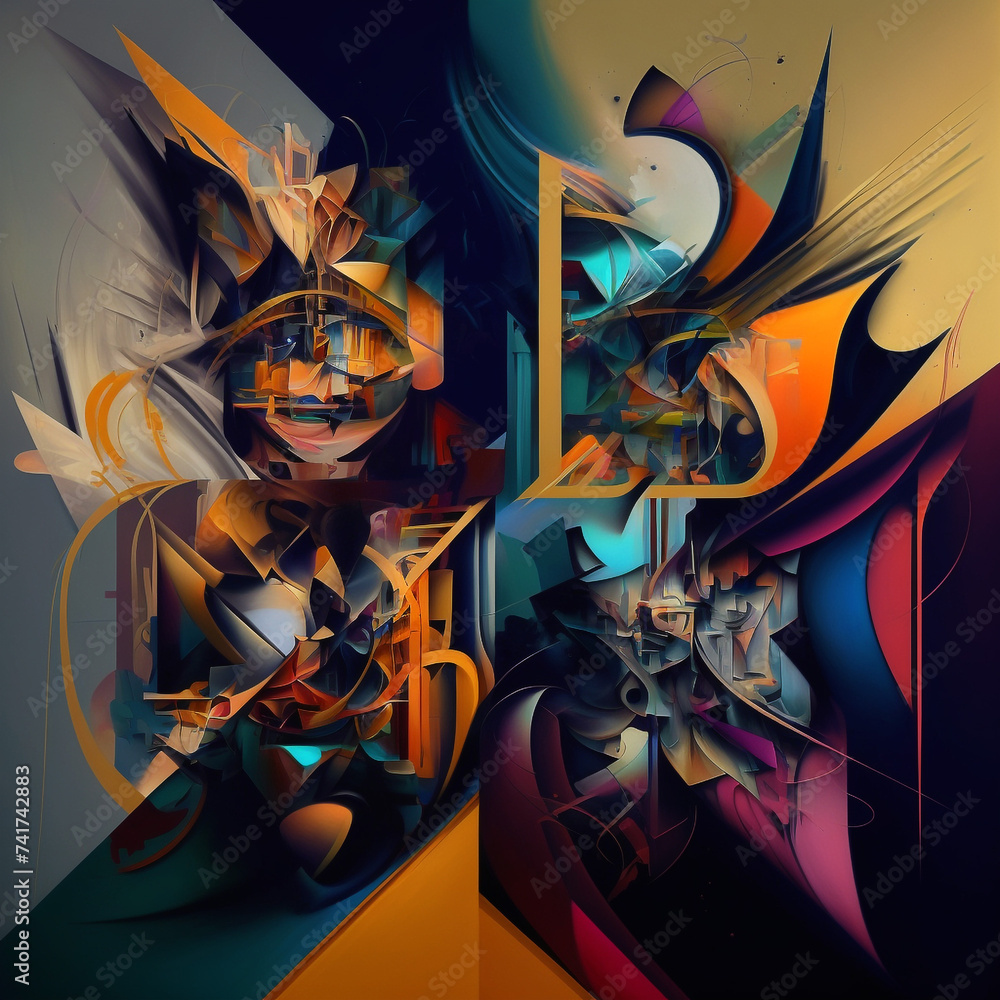 Illustrated with vibrant colors and captured in a contemporary art ...